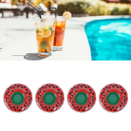 Pool Drink Floats, Watermelon Shape Inflatable Cup Holder For Kids Toys ...