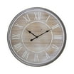 Yosemite Home Decor Large Gilded Round Metal Gear Wall Clock in Gold ...