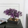 GnFlus 6 inch Artificial Bonsai Tree Juniper Faux Plants Indoor Small ...