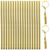 JAM Elastic String Ties, Gold Metallic, 50/Pack, Small, 10" Loop ...