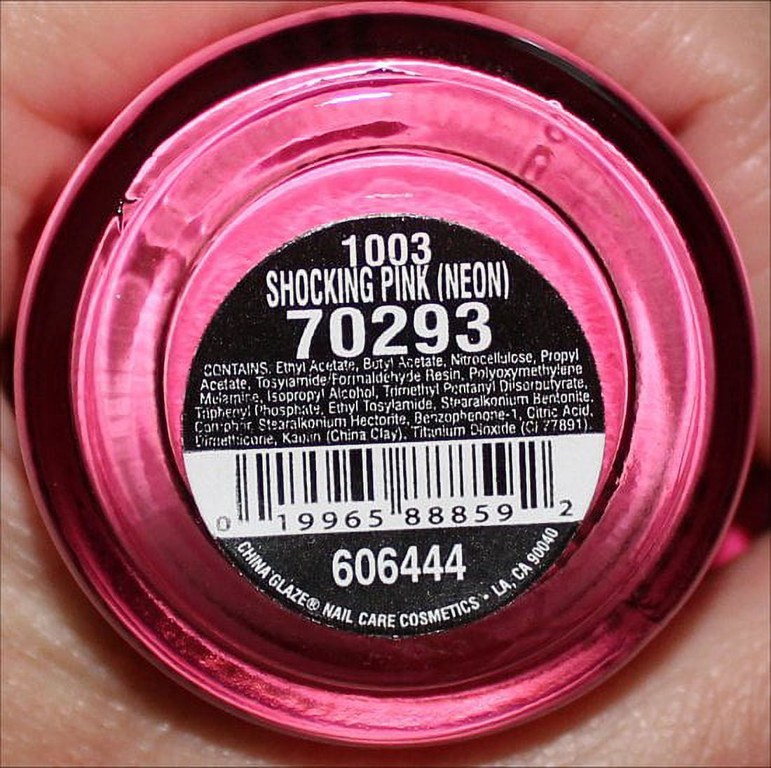 China Glaze Shocking Pink Vs Pink Voltage