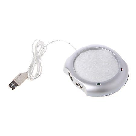Usb Tea Coffee Cup Mug Warmer Heater Pad With 4 Port Usb Hub Pc Laptop ...