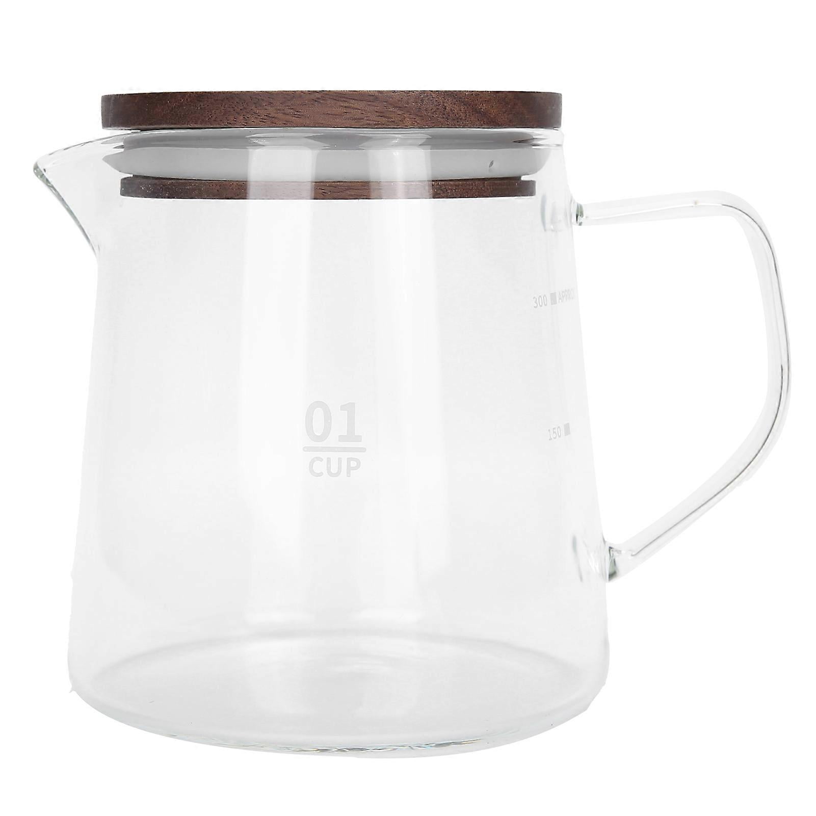 Cafetera de vidrio con capacidad para verter sobre la cafetera ...