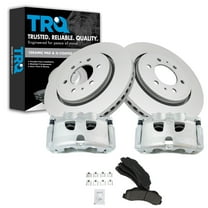TRQ Front and Rear Performance Brake Pad & Rotor Kit Brake Pads Brake ...