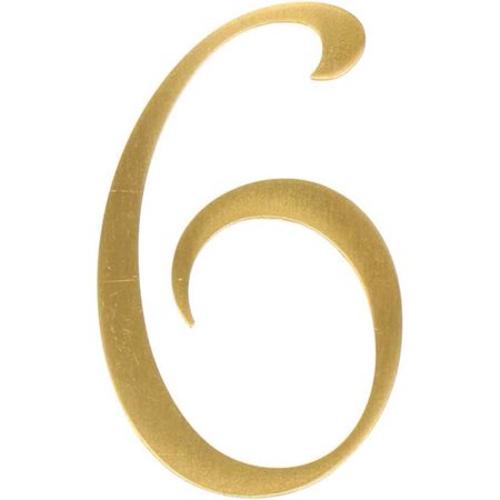 Brass House Number Elegant Door Numbers 2 inch (5 cm) Metal Address ...