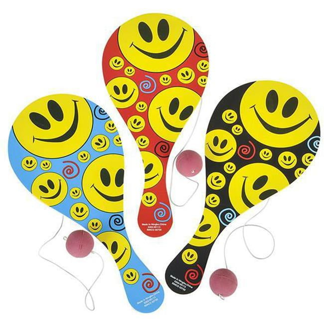DDI 1988414 Happy Smile Face Paddle Ball Game, Case of 288 - Walmart.com