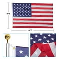 Walmart 20FT Heavy Duty Aluminum In-Ground Flag Pole Kit for Front Yard ...