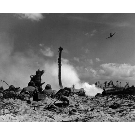 U.S. Marines In The Sand Shoot Across No Man'S Land With Rifle Fire ...
