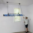 StoreYourBoard Ladder Storage Ceiling Pulley System, Garage Mount Hoist ...