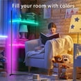 GUPUP Corner Lamp, USB Plug-in Music Sync Floor Lamp,APP Remote Control ...