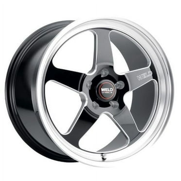 17x9 WELD Performance S107 Laguna Gloss Black and Milled Wheel 5x4.75 ...