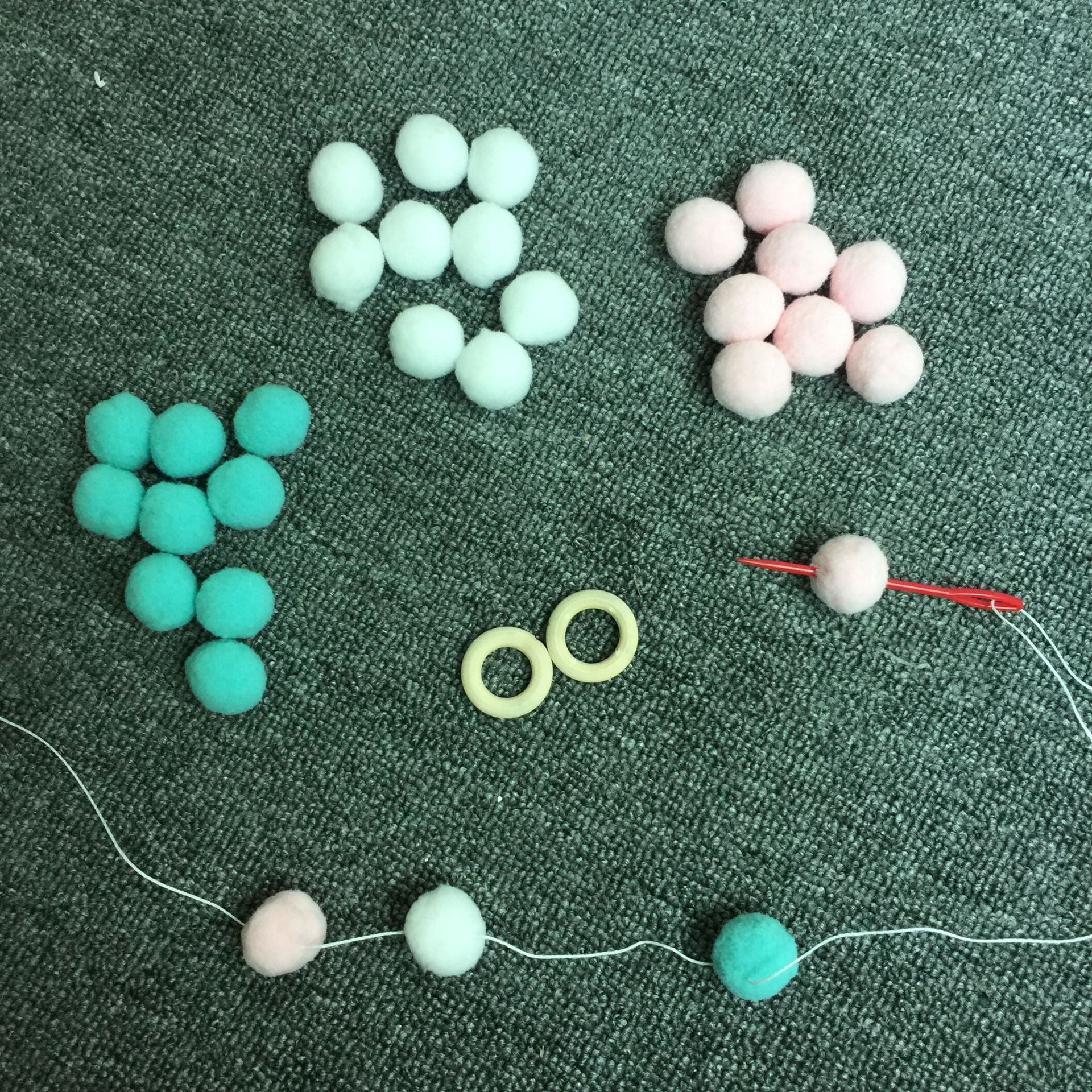 100% Wool Felt Balls - 30 pieces | Hand-Felted Pom Poms | Pure Wool ...