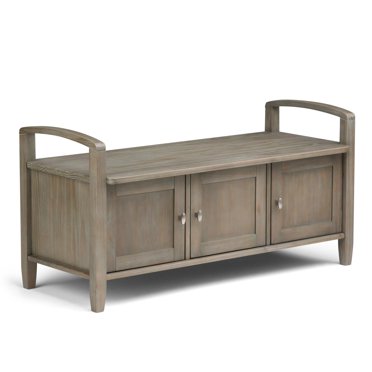 Simpli Home Avington Storage Hamper Bench - Walmart.com