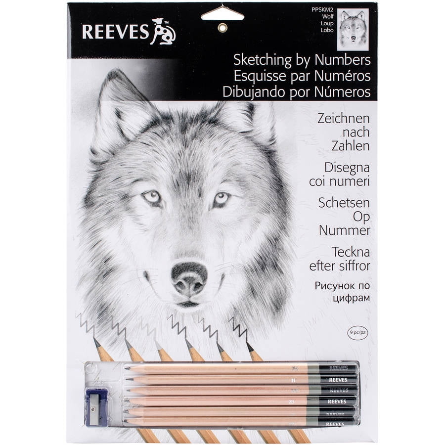 Sketching By Number Kit, 8" x 12" - Walmart.com