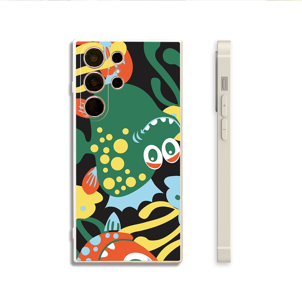 Funda para teléfono de TPU con diseño de dibujos animados creativo y ...