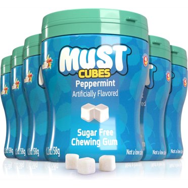 Elite Must Extra Flavor Spearmint Gum Cubes, Sugarless and Resealable ...