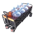 GDF Studio Extra Long Extender Folding Wagon, Large Capacity Garden ...