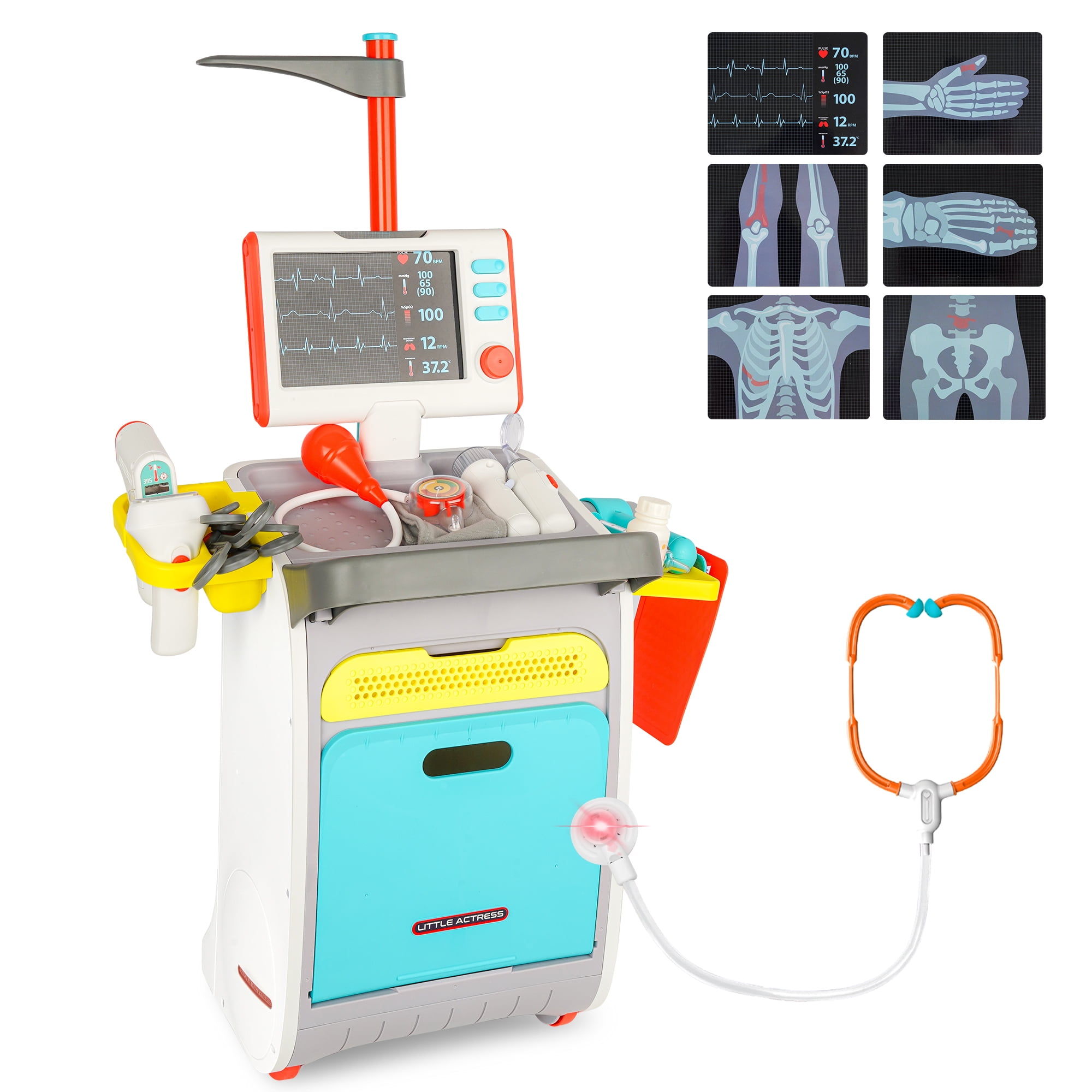 uhomepro Toy Doctor Kit for Kids Toddler, Pretend Medical Station Set ...