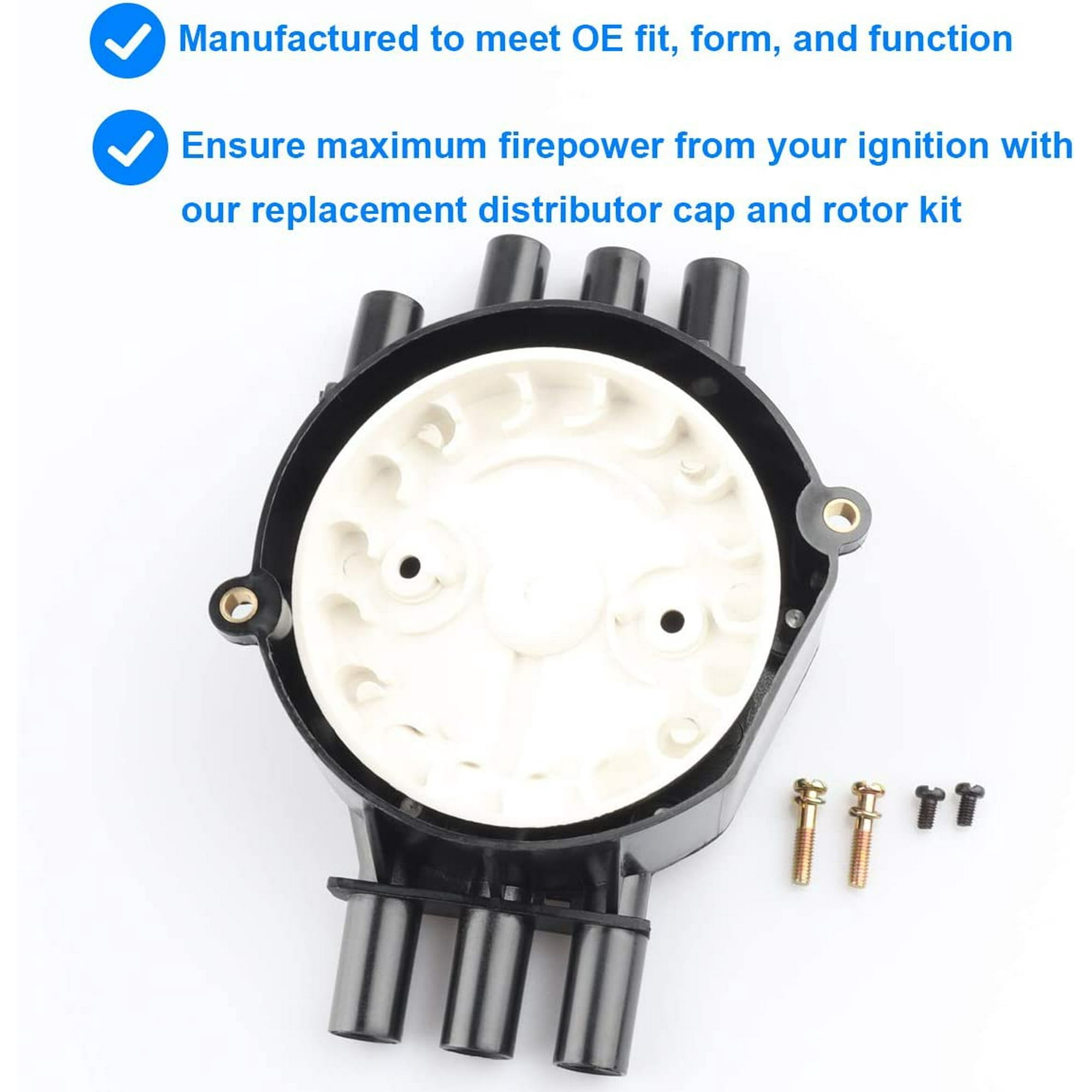 Vortec Coil Replacement Spark Plug Kit Distributor Rotor Cap Wire Spark ...