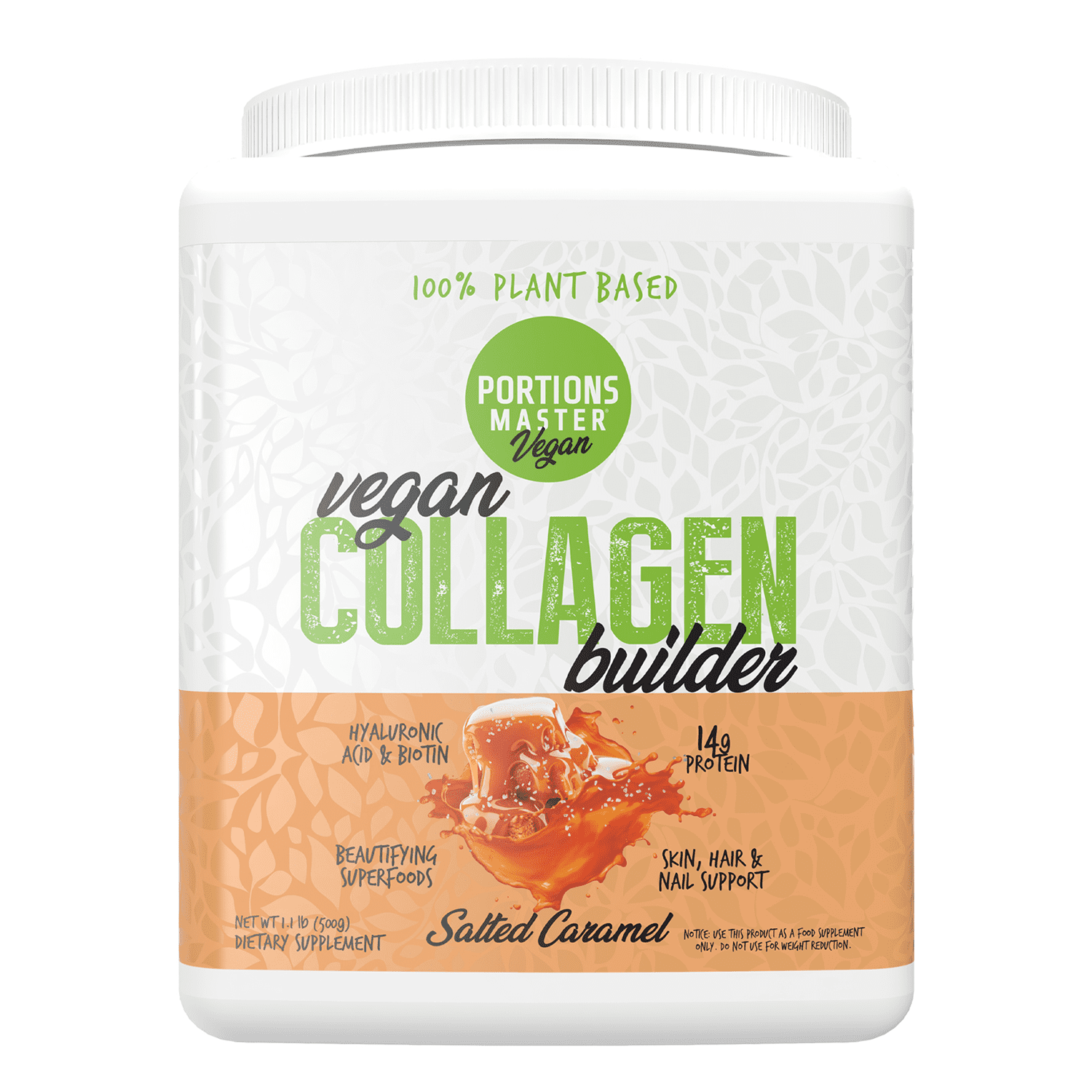 Portions Master Collagen Builder (Salted Caramel 500g) - Walmart.com