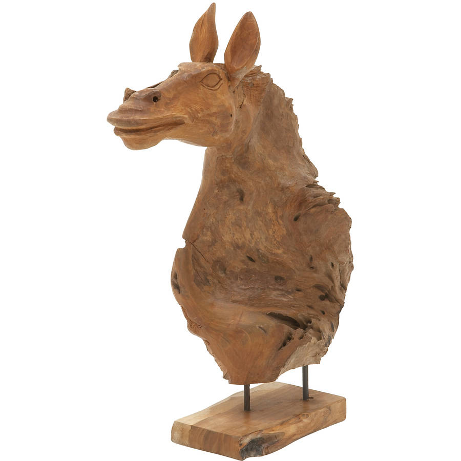 Artistic Teak Camel Head - Walmart.com