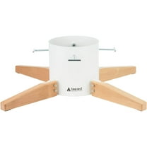 Tree Nest Large Rustic Christmas Tree Stand For Real Trees, White ...