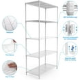 5 Tier NSF Storage Rack, 1750lbs Capacity Heavy Duty, Metal Wire ...
