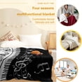 100*130Luxury Black Warm Personal Blanket, Lightweight, Plush, Color ...