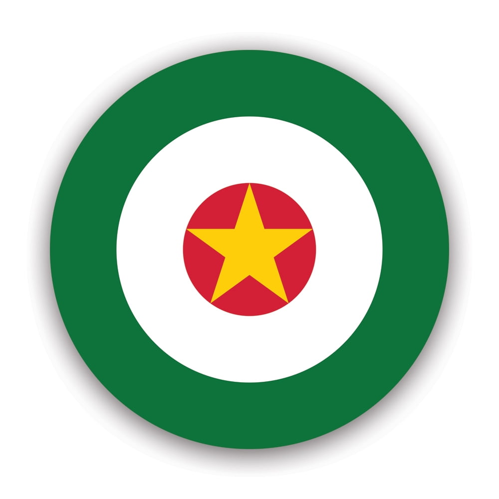 Suriname Roundel Sticker Decal - Self Adhesive Vinyl - Weatherproof ...