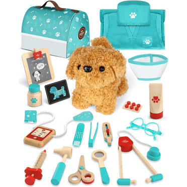 Kidzlane Realistic Children's Veterinary Doctor Kit | Pet Care Clinic ...
