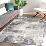 Luxe Weavers Abstract Blue 5x7 Area Rug, Indoor Modern Farmhouse Rug ...