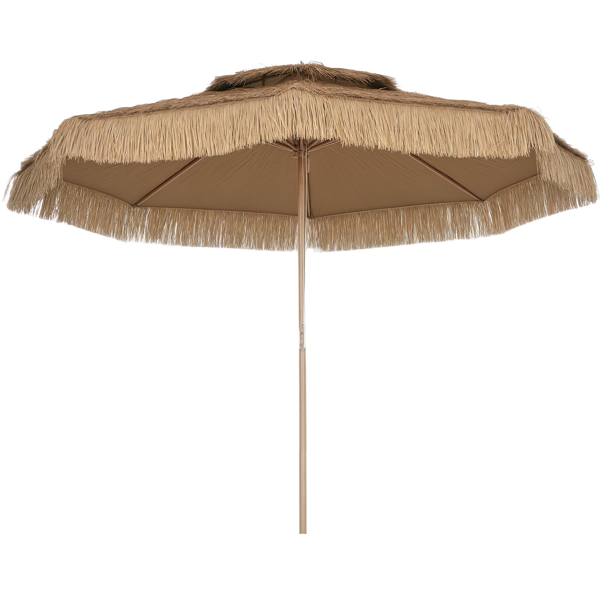 Click here for Outsunny 10ft Thatched Tiki Patio Umbrella  Upf30+... prices