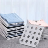 Stackable T Shirt Folding Board with Clips Wardrobe Shelf Dividers ...
