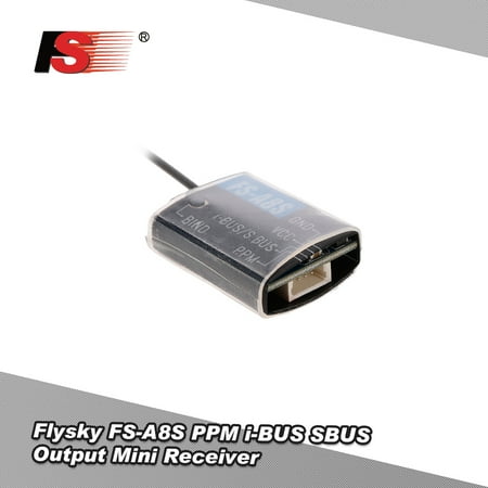 Flysky FS-A8S Mini 8CH Receiver PPM i-BUS SBUS Output for Flysky FS-i6S ...