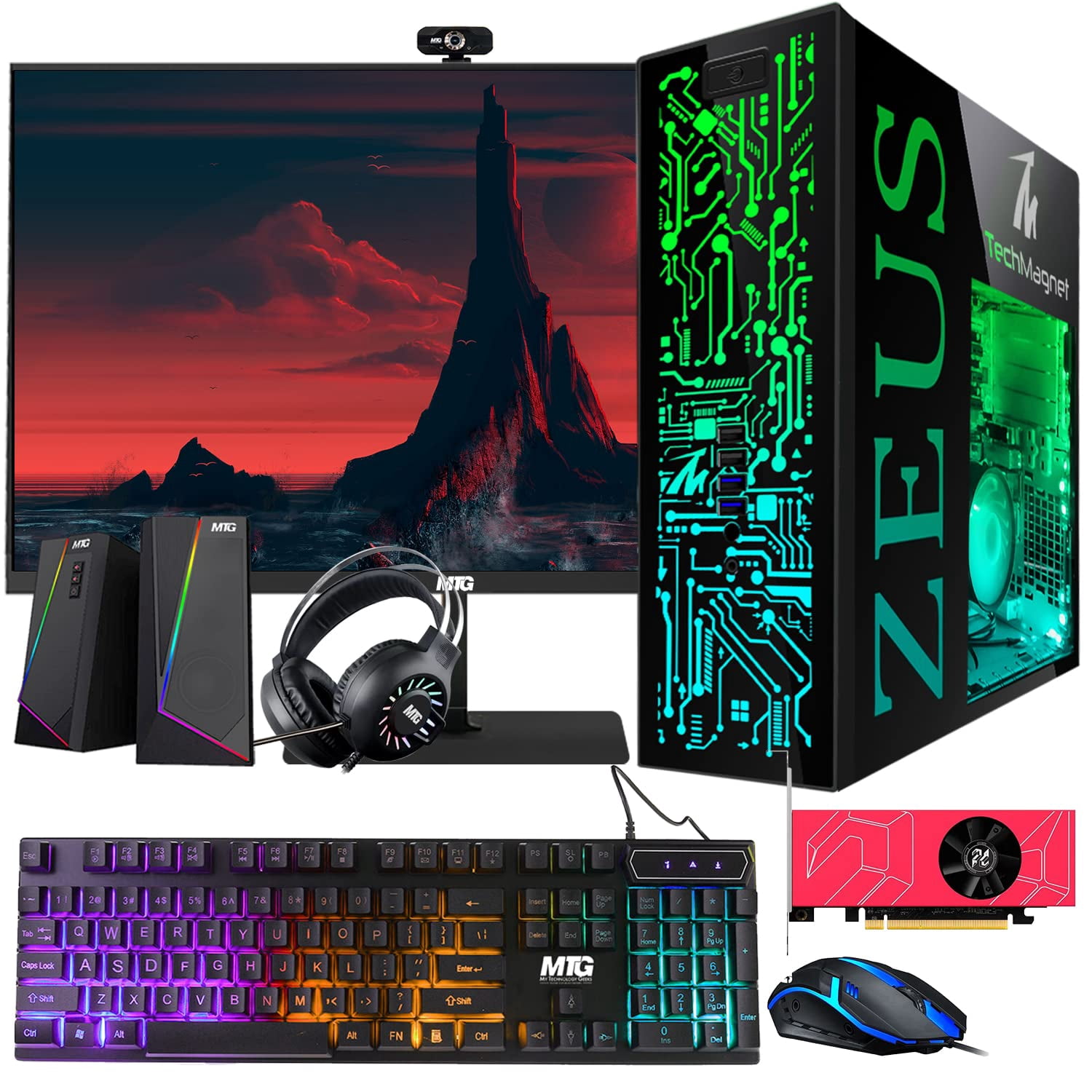 Restored TechMagnet Gaming Desktop PC,Intel i7 6th Gen,Zeus Pro 6,AMD ...