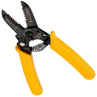 Stanley Tools 8 in. Wire Stripper/Cutter/Crimper, Black/Yellow ...