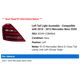 Left Tail Light Assembly - Compatible with 2010 - 2013 Mercedes-Benz ...