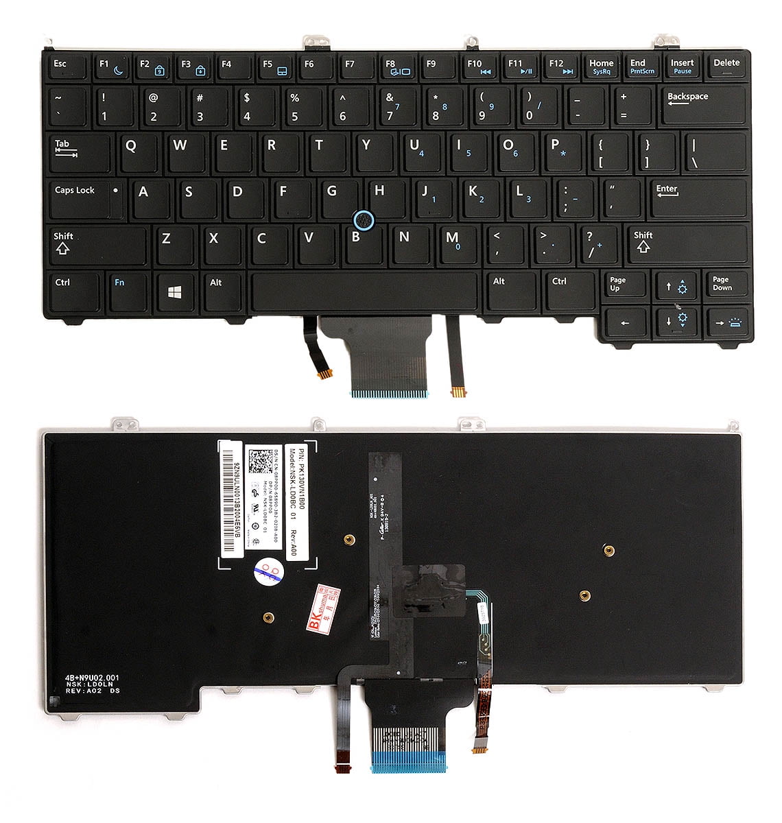 Dell Latitude 12 7000 E7440 08PP00 RXKD2 NSK-LD0BC01 Backlit Pointer US ...