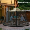 Costway 8-12 FT Patio Umbrella Table Mesh Screen Cover Mosquito Bug ...