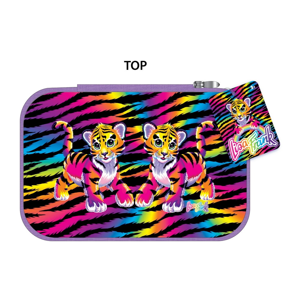 Lisa Frank Pencil Case with Plastic Zipper - Walmart.com - Walmart.com