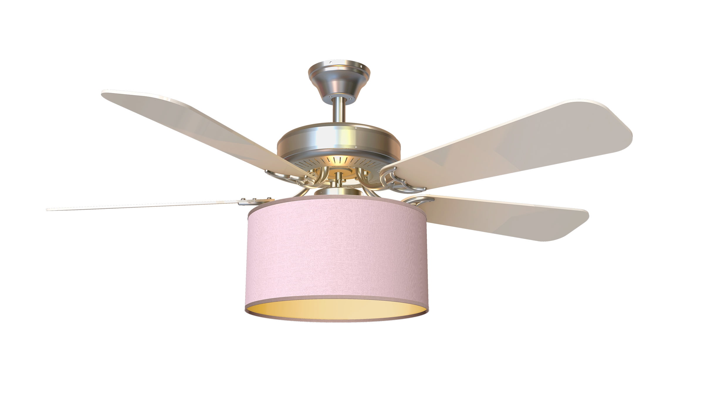Baby Pink Fantastic Ceiling Fan Shade and Clips Bundle BONUS a Light ...