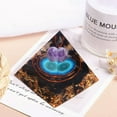 GKNET Natural Orgonite Amethyst Quartz Crystal Sphere Pyramid Orgone 3D ...