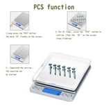 siisll Small Digital Scale,2kg, Kitchen Scale, Food Scale with Blue ...
