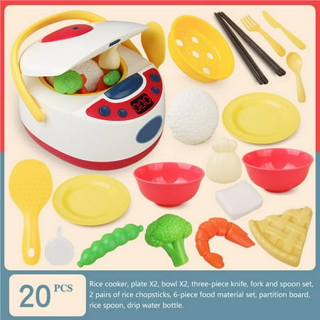 Kids Kitchen Toys Simulation Electric Game Kitchen Rice Cooker ...