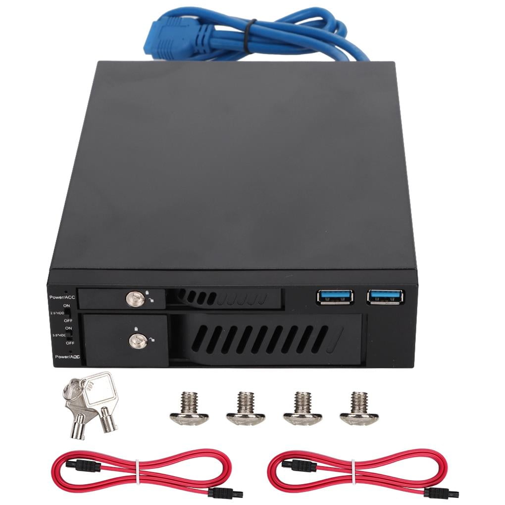 Disco Duro Extractor Box 2.5/3.5 Pulgadas Sata/Ssd Dual Hdd Enclosure ...