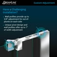 DreamLine Allure 61-62 in. W x 73 in. H Frameless Pivot Shower Door in ... DreamLine Allure 61-62 in. W x 73 in. H Frameless Pivot Shower Door in ...