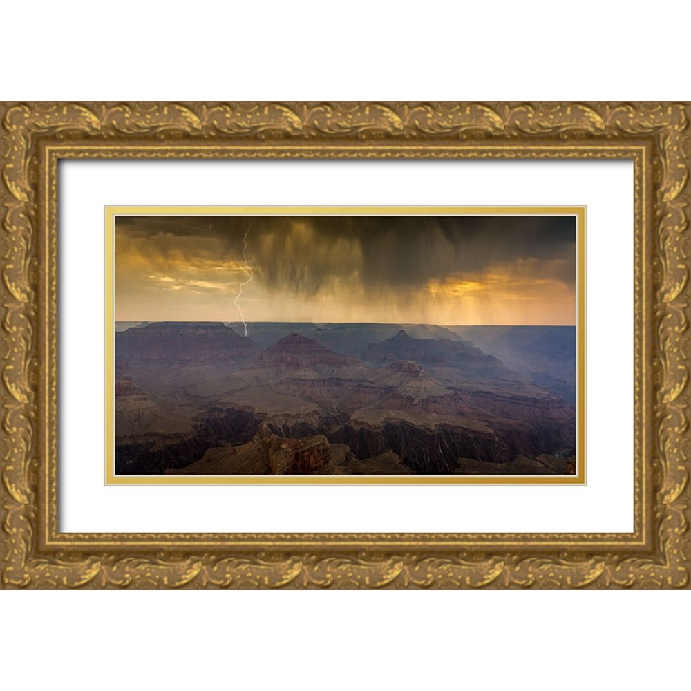 Lin, Ning 24x15 Gold Ornate Wood Framed with Double Matting Museum Art ...