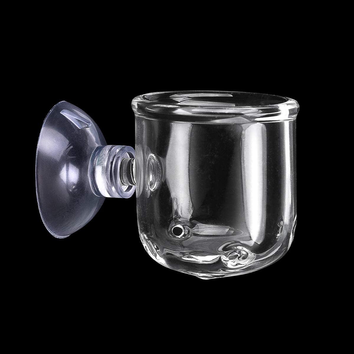 Aquarium Glass Cone Feeder Red Worm Fish Tank Plant Shrimp Feeder Punch ...