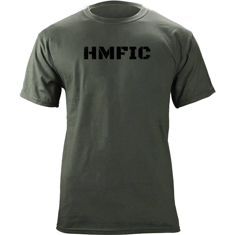 Vintage HMFIC Funny Military Distressed T-Shirt - Walmart.com