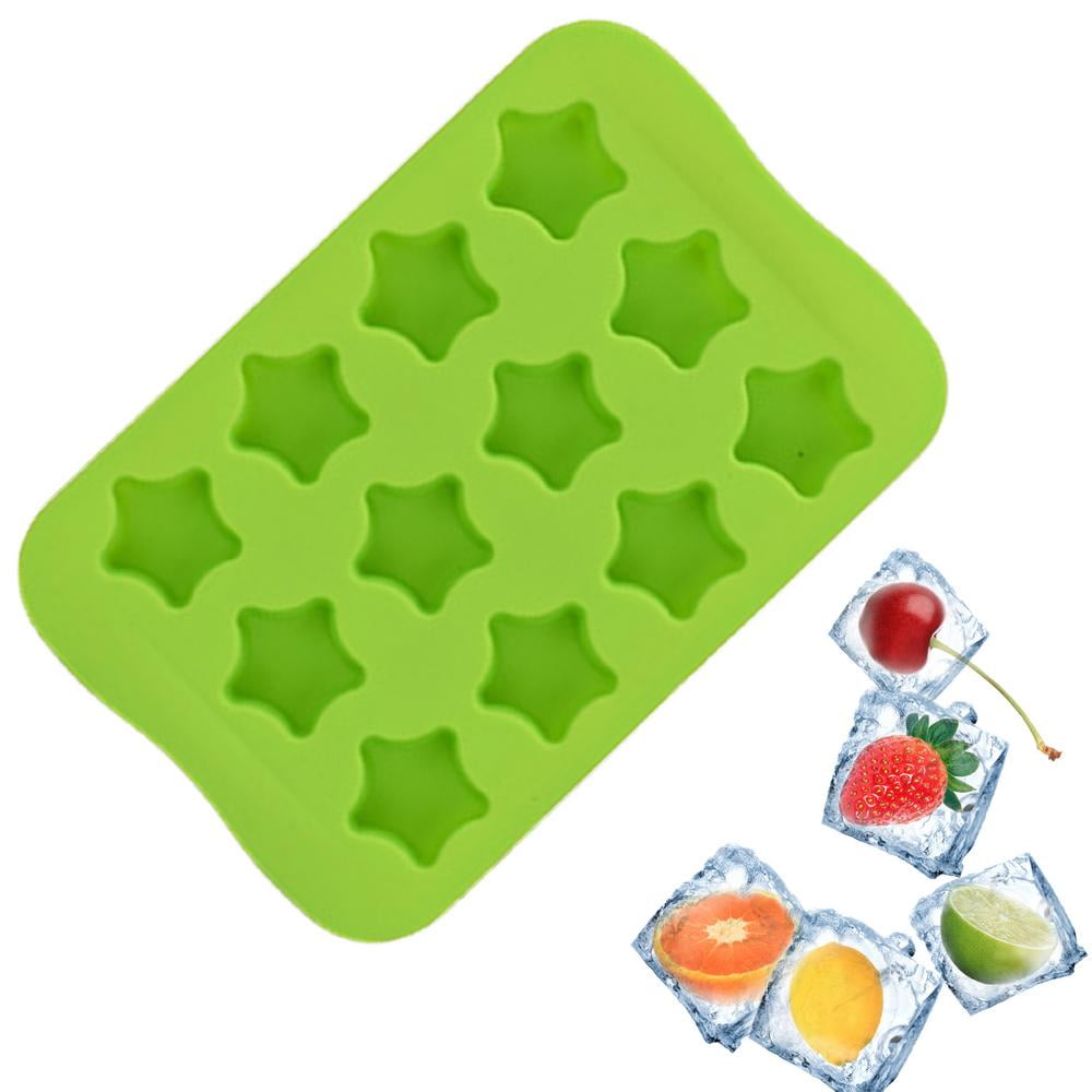 Ice Tray | Heart Square Star Round Shaped Ice Cube Trays for Freezer ...